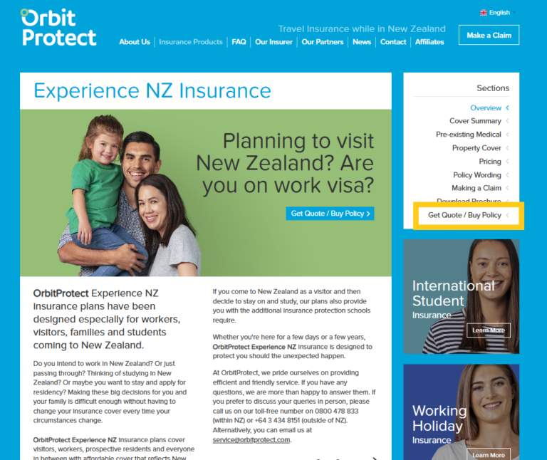 【NZワーホリ】海外旅行保険は「Orbit」に加入しました！ | こむぶろぐ